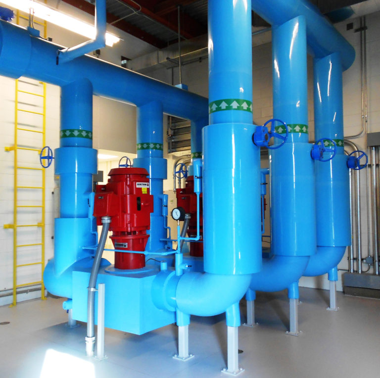 chilled water pumps on the Condensor pumps all on the exterior cooling ...